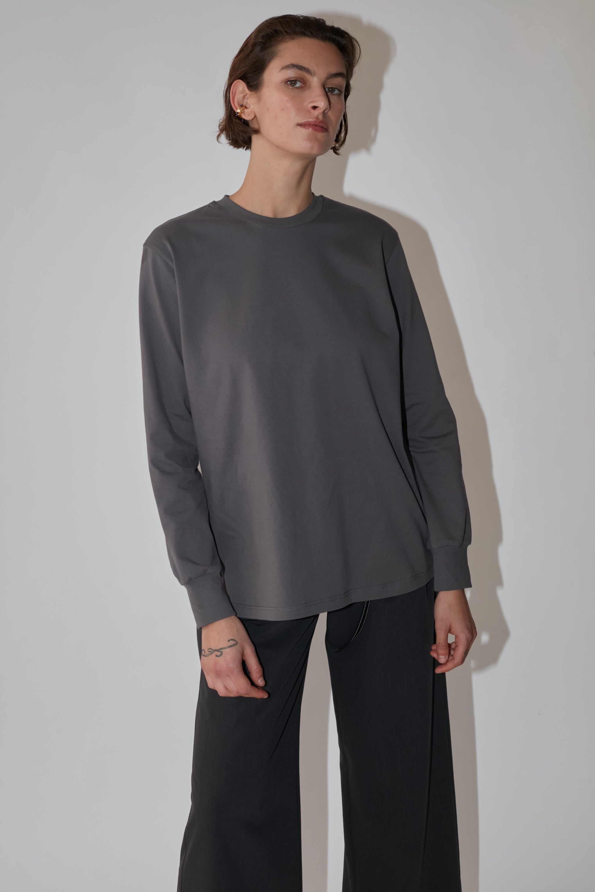 long Basic T gray
